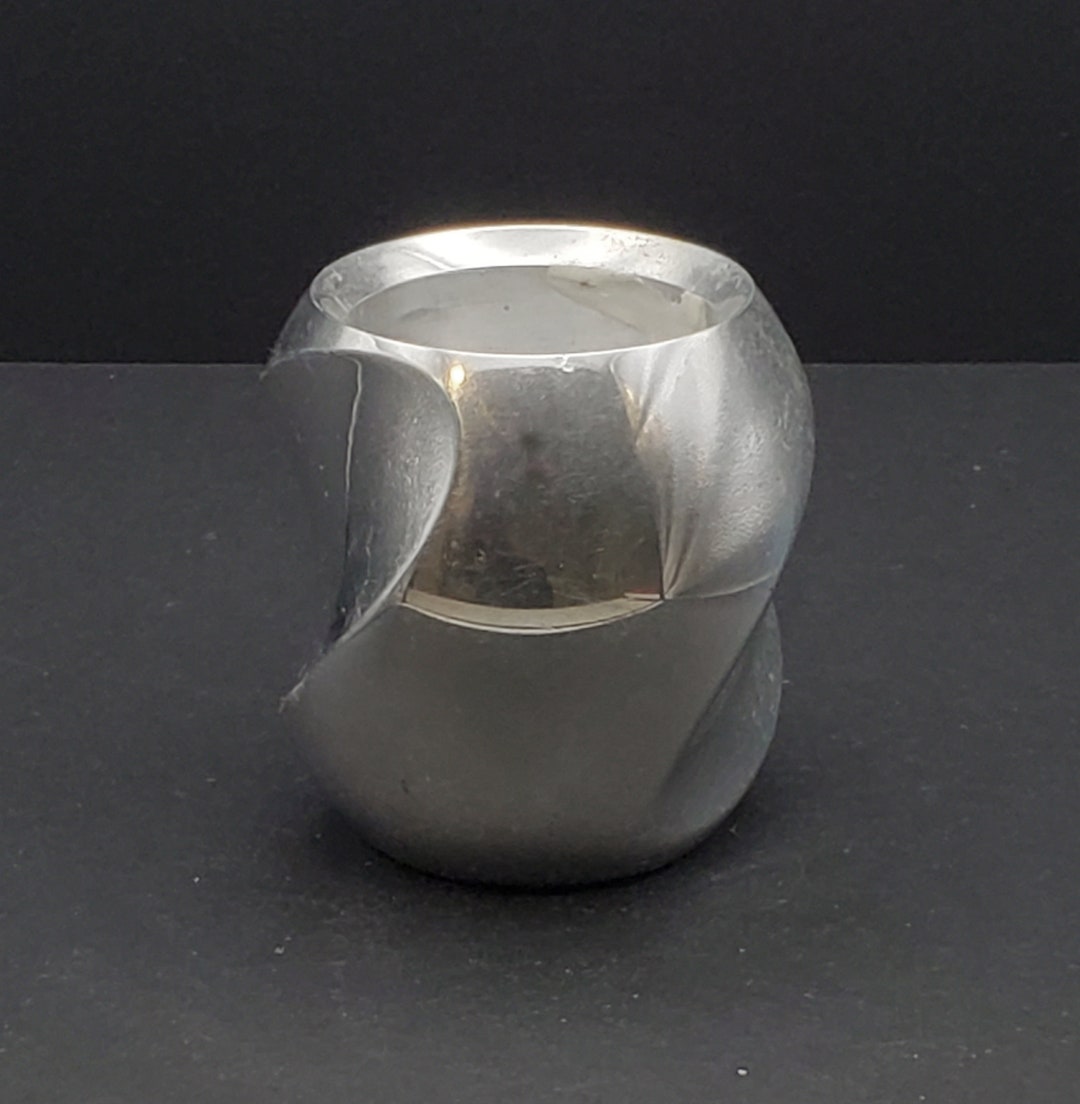 Nambe 6240 Twisted Candle Holder Designed by Fred Bould - Etsy