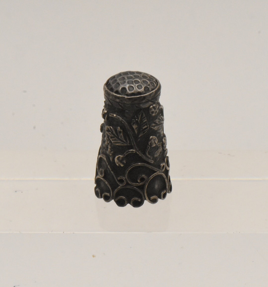 Vintage Sterling Silver Ornate Thimble - Etsy
