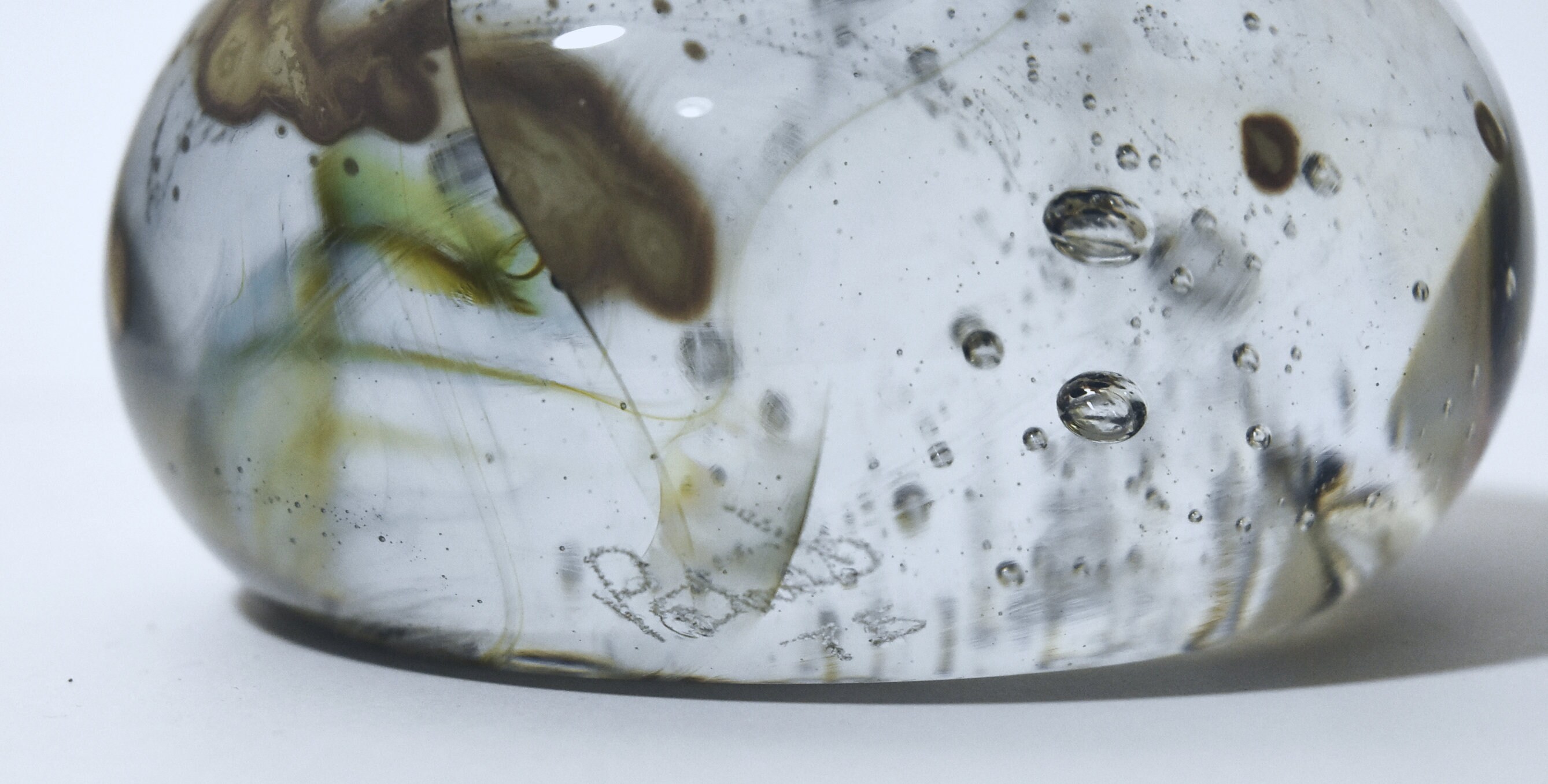 Dome Paperweight With Tribubbles and Surface/undersurface - Etsy