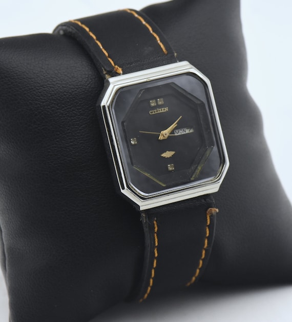 Citizen - Vintage Automatic 21 Jewels Leather Band Wr… - Gem