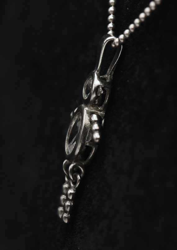 Sterling Silver Stick Figure Pendant on Sterling Silv… - Gem