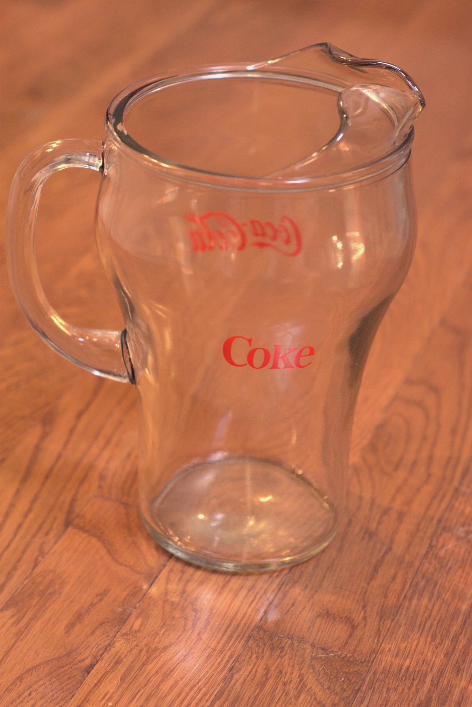 Vintage Coca-cola Glass Pitcher - Etsy