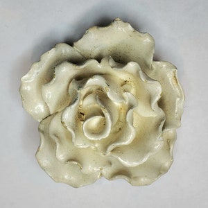 Vintage Handmade Ceramic Rose - Etsy