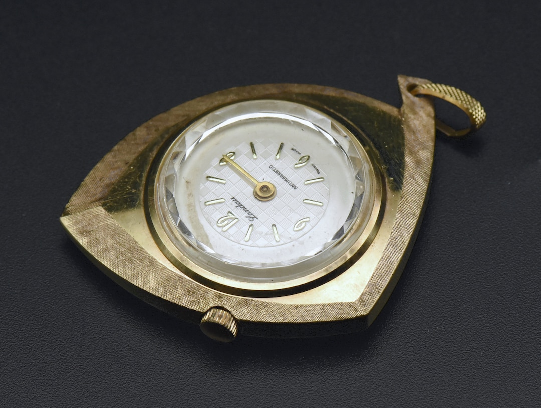 Landau - Vintage Swiss Made MCM Gold Tone Pendant Watch - AS IS - Etsy