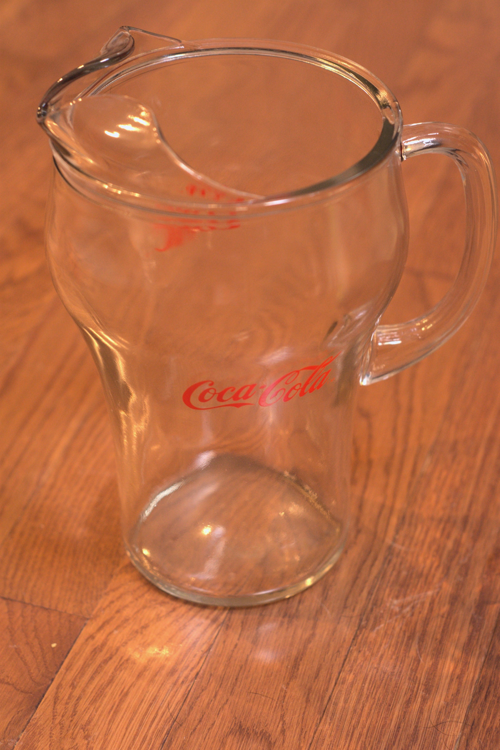 Vintage Coca-cola Glass Pitcher - Etsy