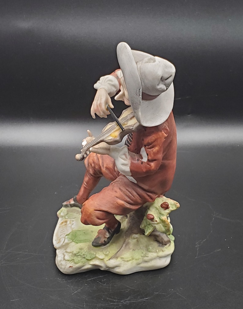 Pucci - Vintage Ceramic Violin Player - Etsy