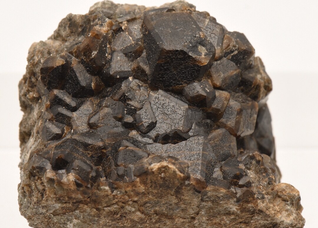 Andradite Garnet Crystal Cluster Mineral Specimen - Kimmeria, Greece - Etsy