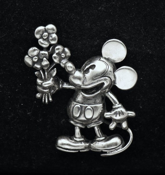 vintage mickey mouse lapel - Gem
