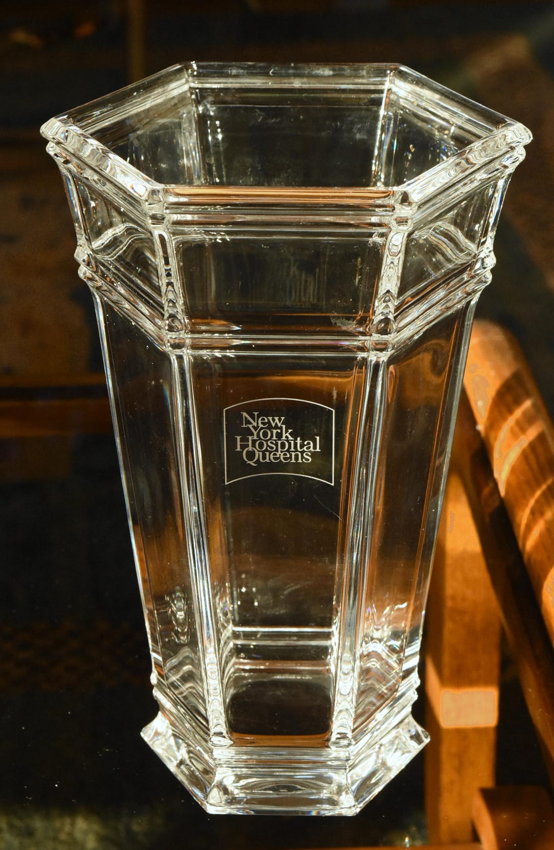 Tiffany & Co. - Vintage Windham Hexagonal Crystal Vase "new York ...