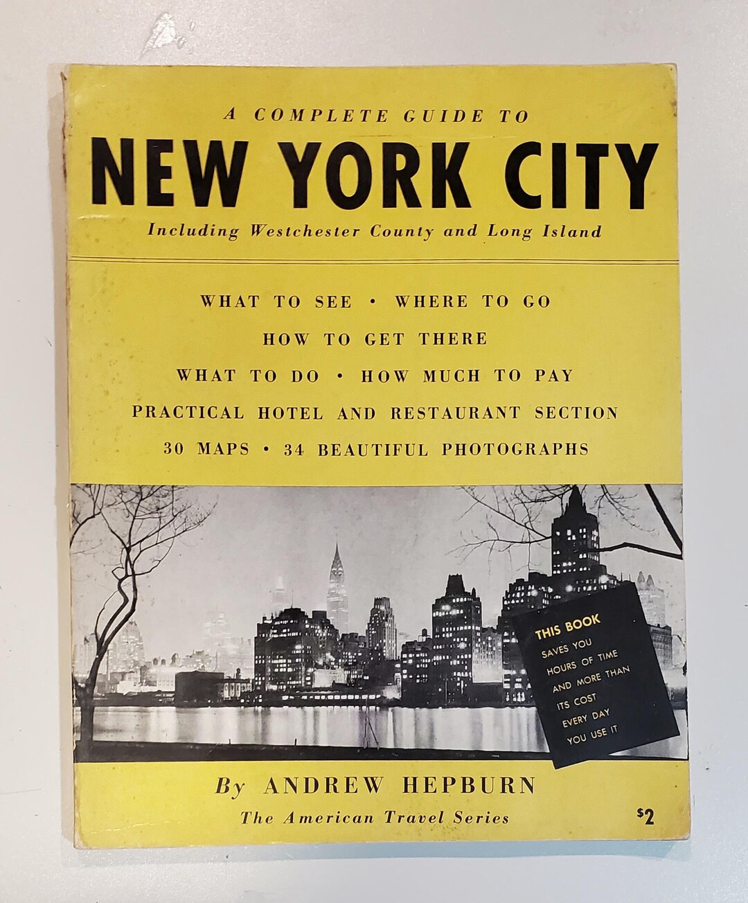A Complete Guide to New York City by Andrew Hepburn - 1958 Vintage Book ...
