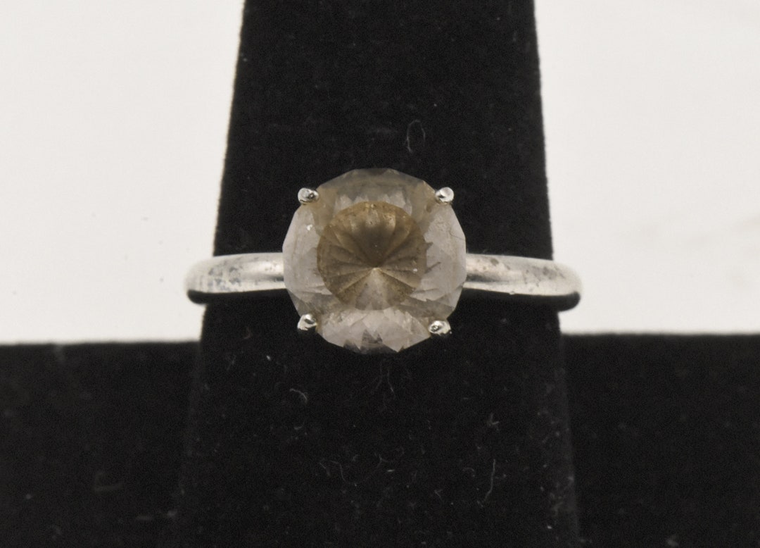 Vintage Sterling Silver Color Change Glass Ring - Size 9 - Etsy