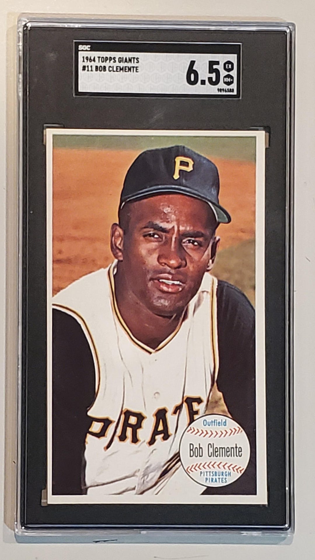Roberto Clemente - Topps 1964 Giant Card #11 SGC 6.5 Graded - Etsy