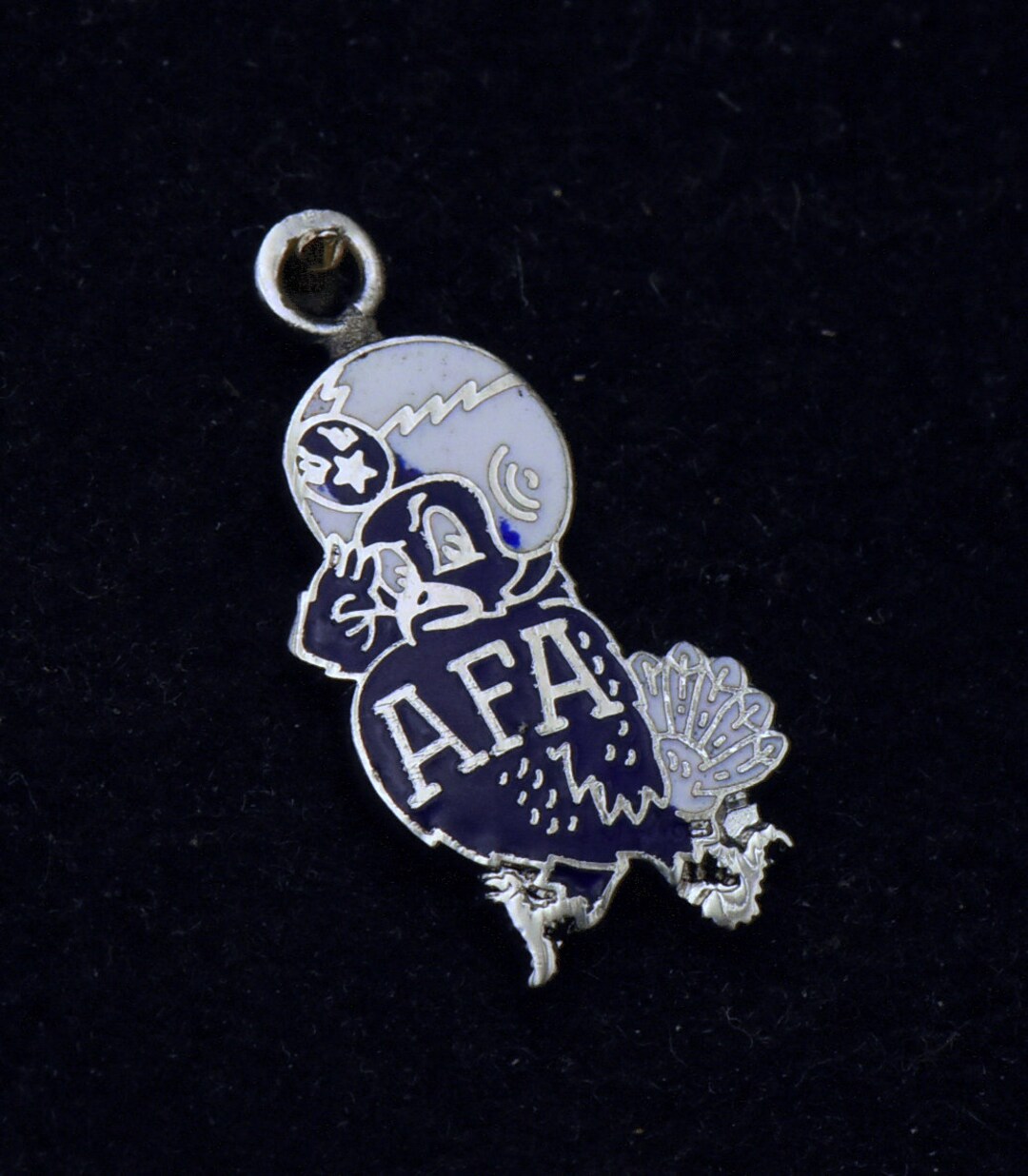 Vintage Air Force Academy Mascot Silver Tone and Enamel Charm - Etsy