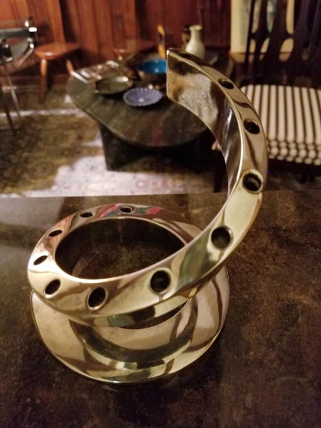 Dansk - Silver Plated Spiral 12 Candle Holder - Etsy