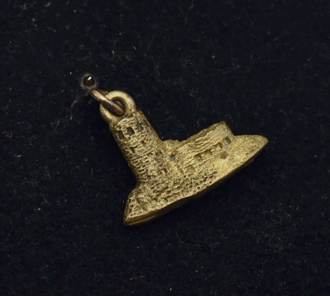 Vintage the Watchtower Grand Canyon Brass Charm - Etsy