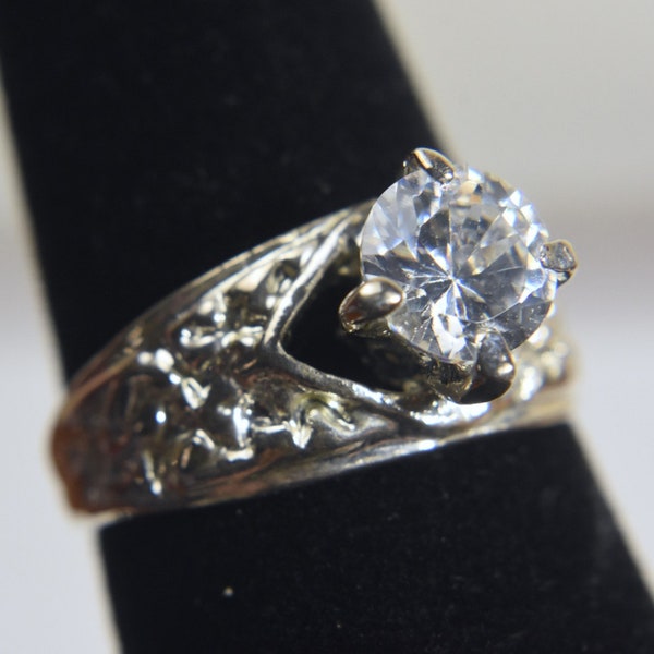 Clear Stone Ring - Etsy