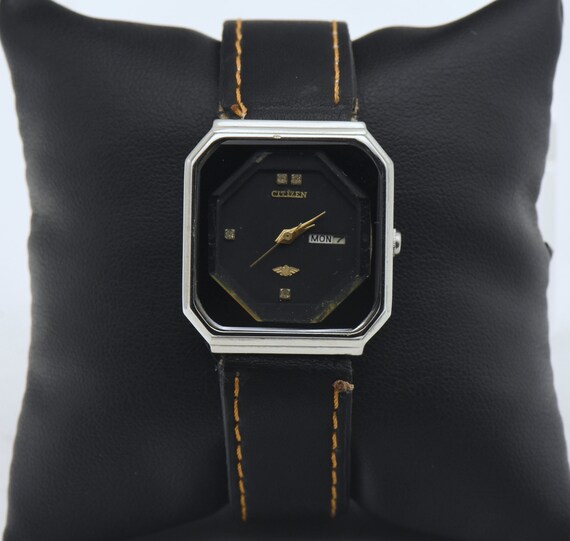 Citizen - Vintage Automatic 21 Jewels Leather Band Wr… - Gem