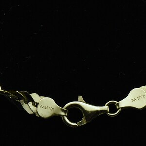 Vintage Italian Green Tone Sterling Silver Tinsel Link Chain Necklace ...