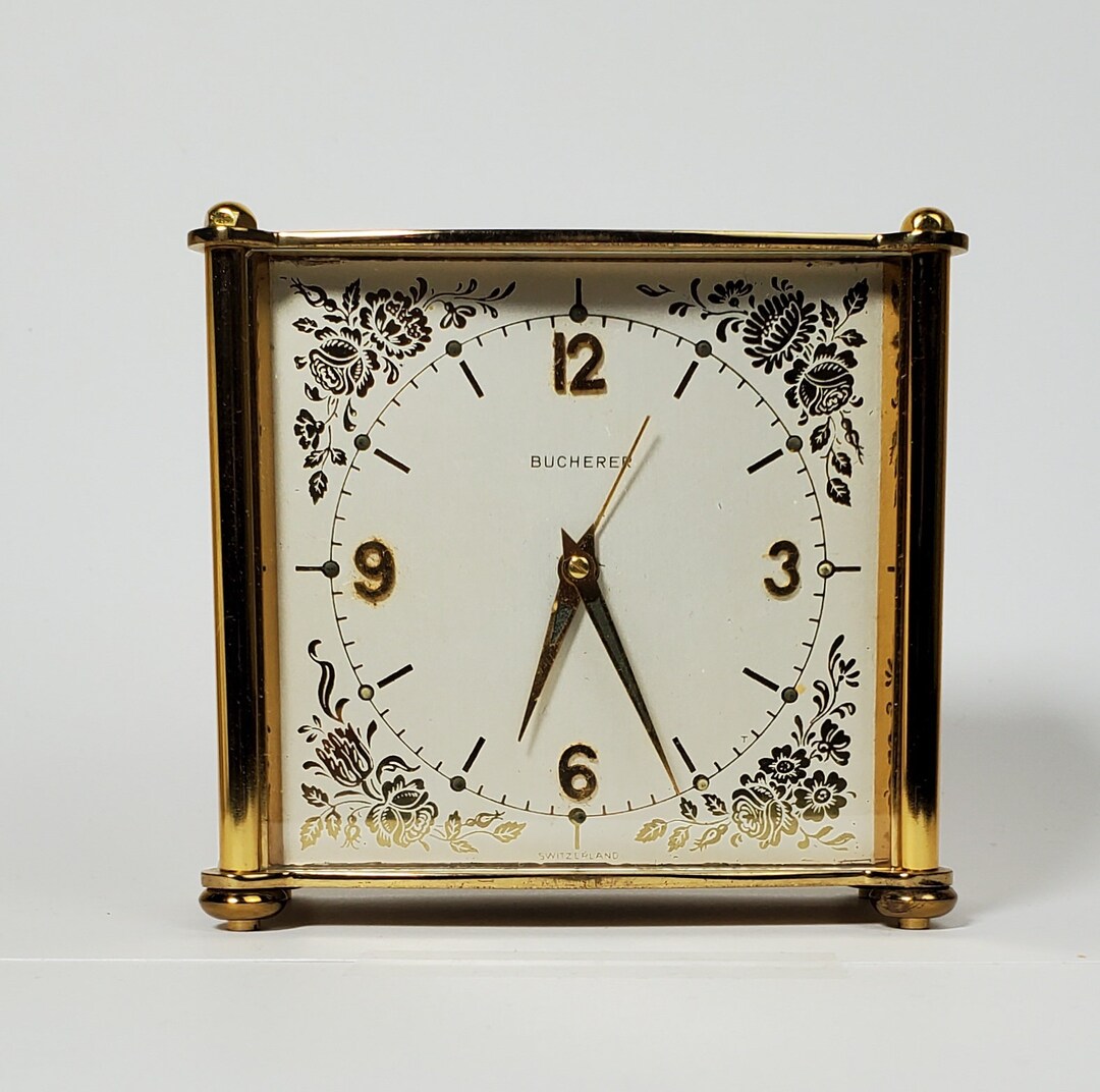 Bucherer - Vintage Swiss Musical Alarm Clock NON FUNCTIONING - Etsy
