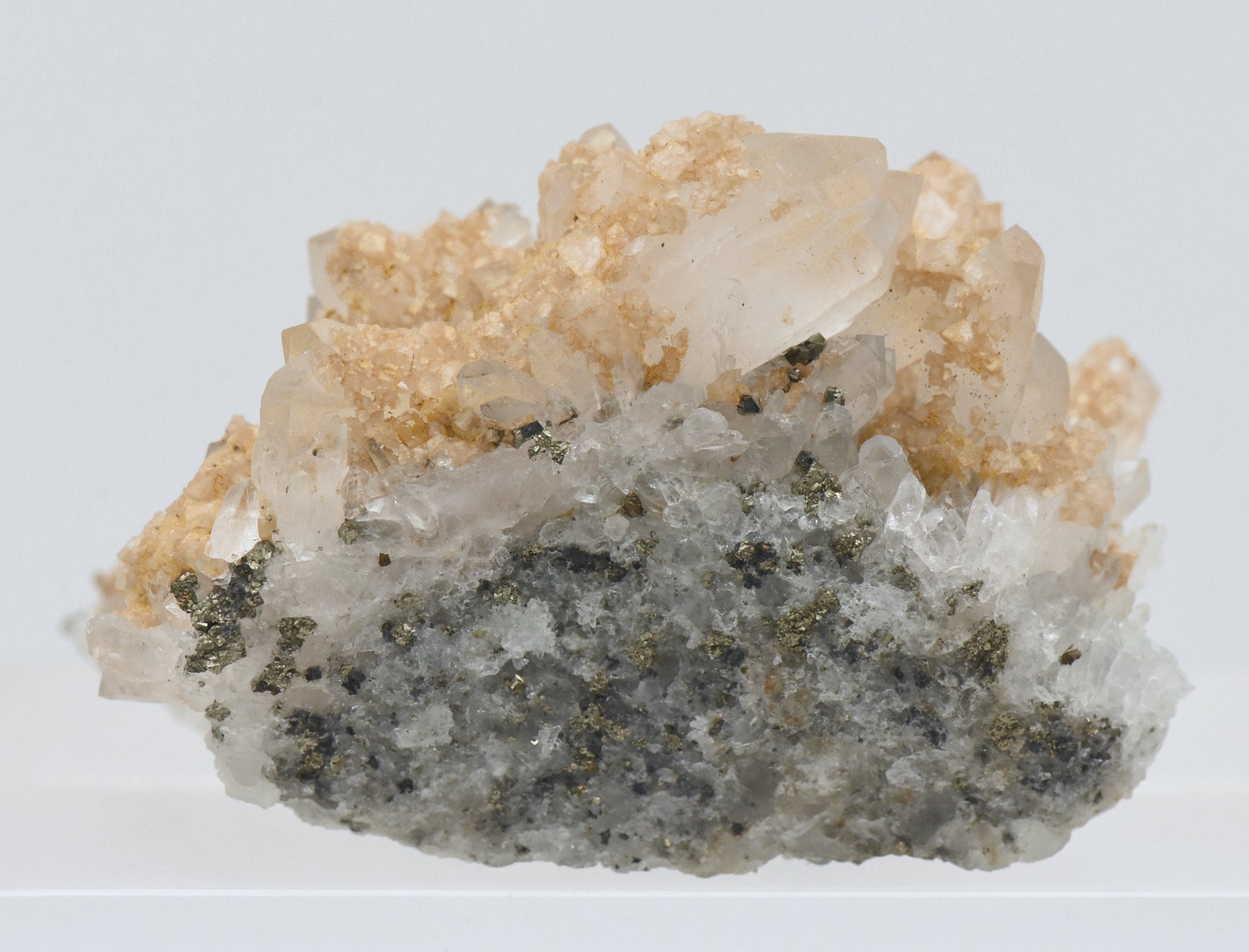 Siderite on Quartz Crystal Cluster Mineral Specimen - Romania - Etsy