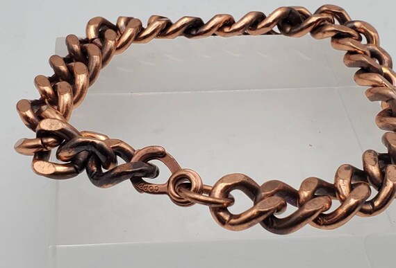 Heavy Vintage Copper Curb Link Chain - 10" - Gem