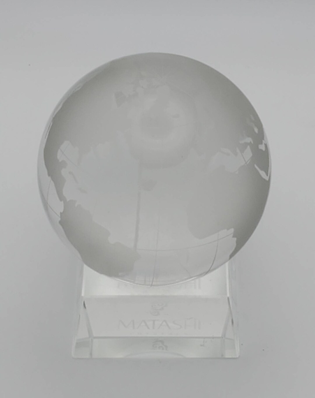 Matashi - Crystal Glass Globe on Stand - Etsy