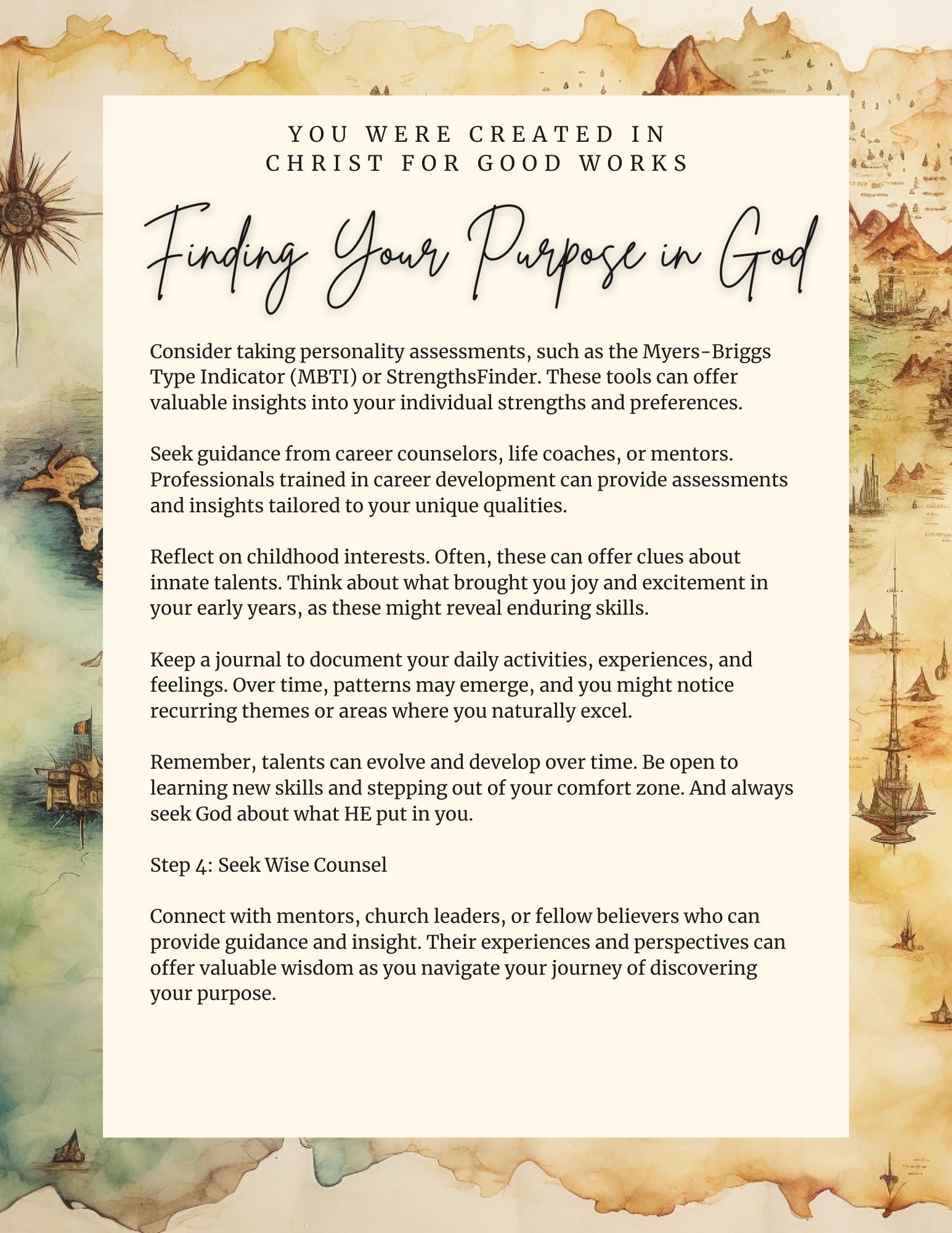 Finding Your Purpose in God - Etsy