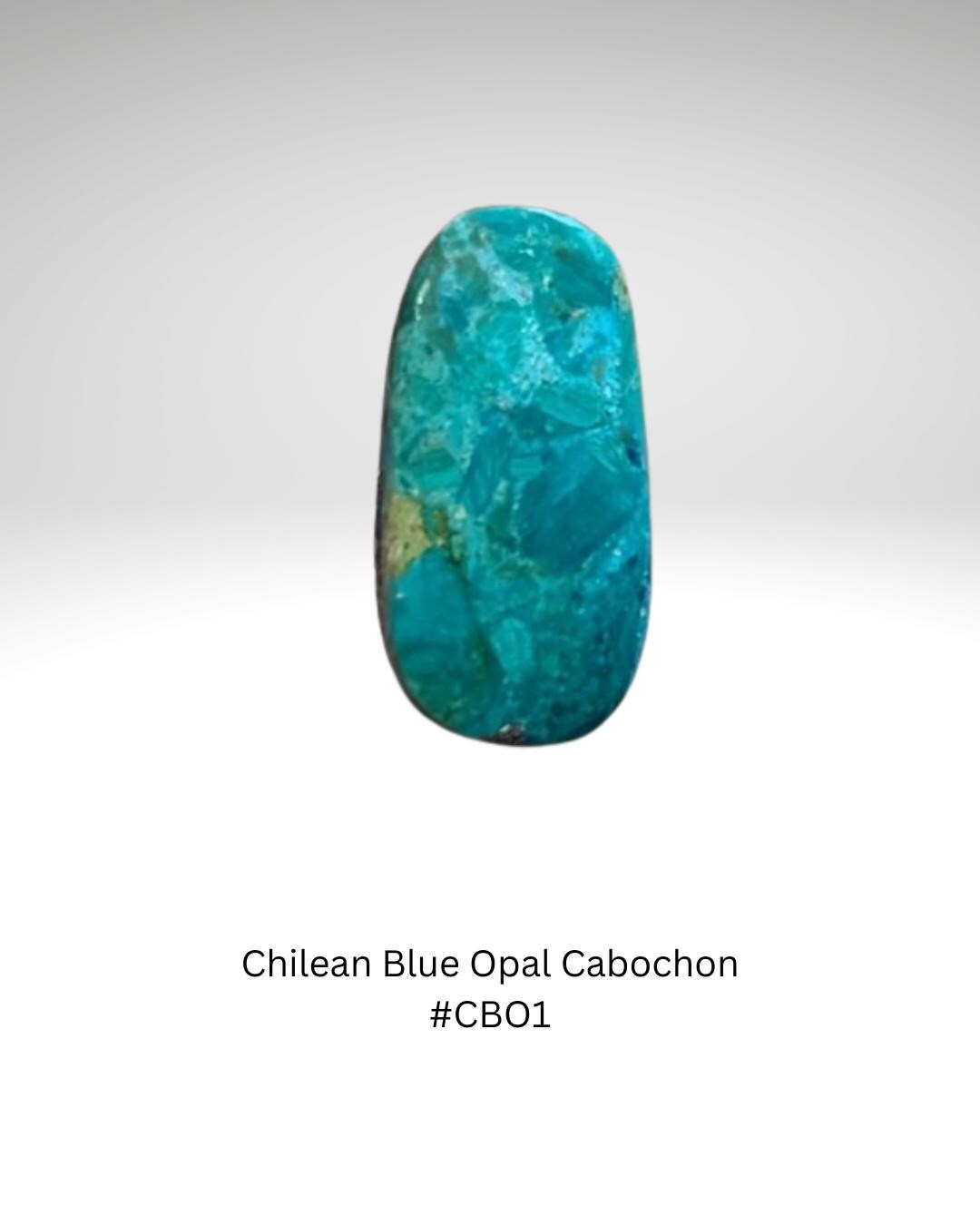 Multi-hued Chilean Blue Opal Cabochon: Teal, Green, Tan Gemstone - Etsy
