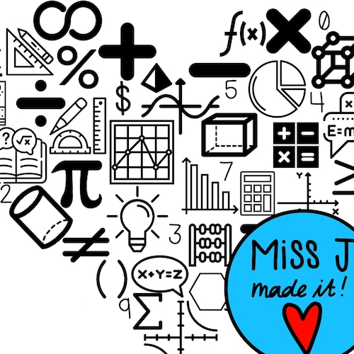 I Love Math Math Heart PNG JPEG SVG - Etsy