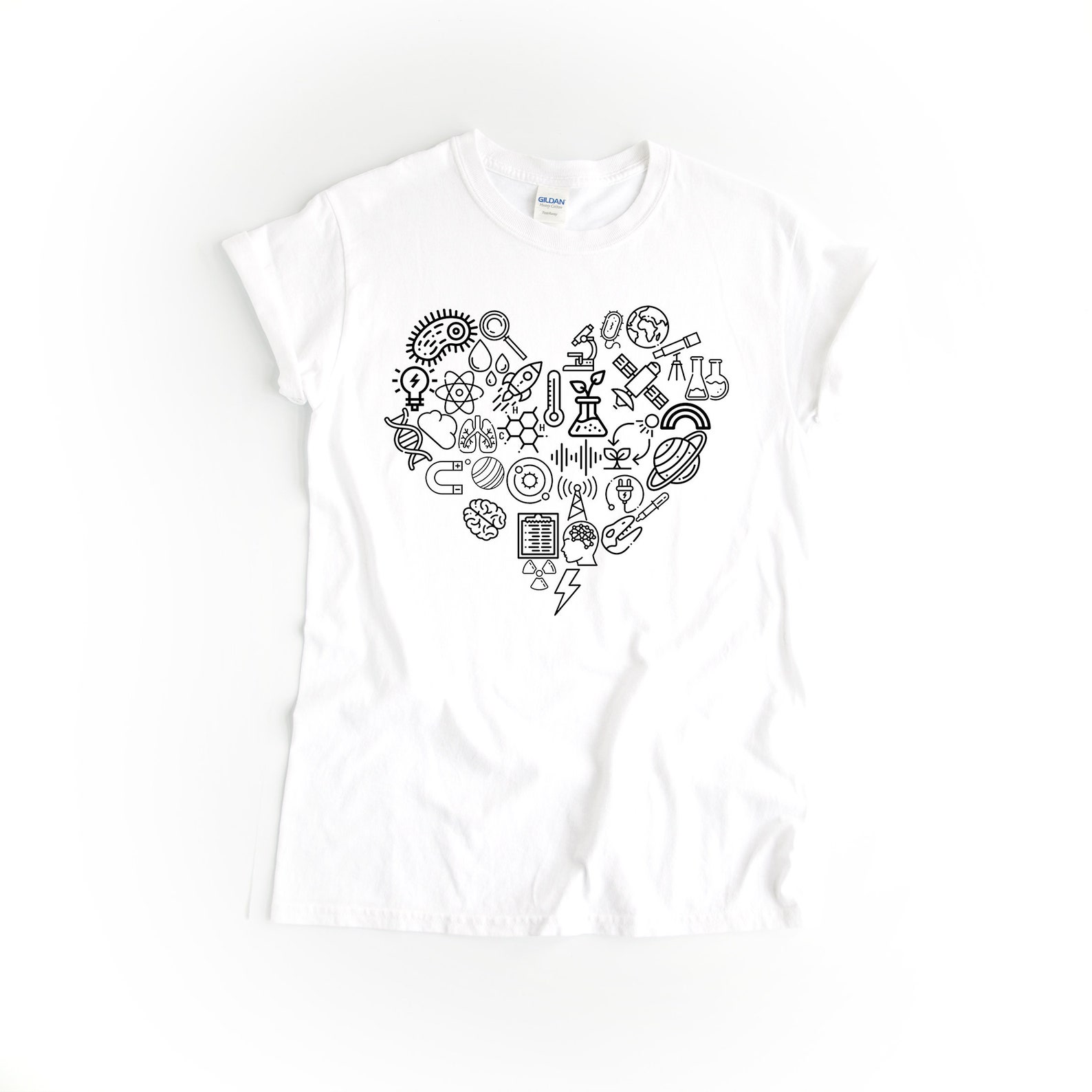 I Love Science Science Heart PNG JPEG SVG Instant Download - Etsy