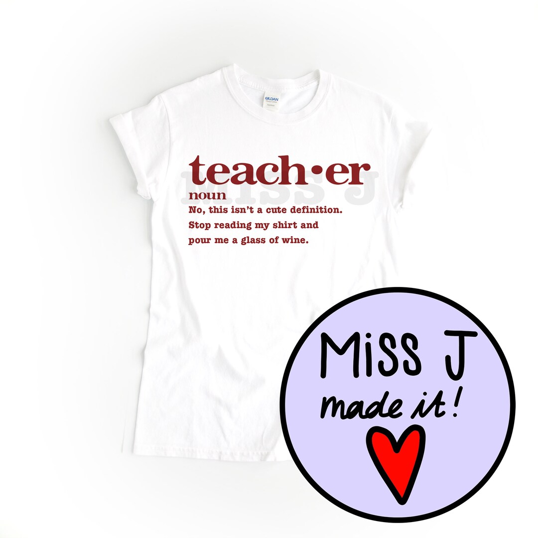 Funny Teacher Definition for T-shirt SVG PNG JPEG Instant Digital ...