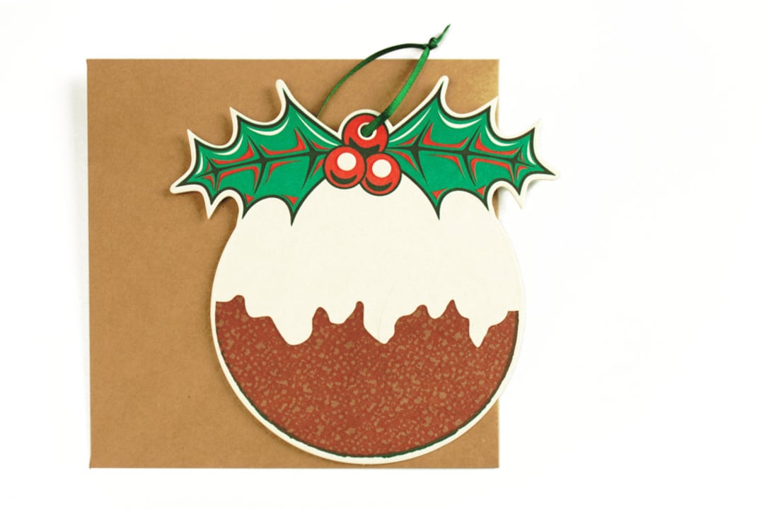 Pudding Christmas Card - Etsy