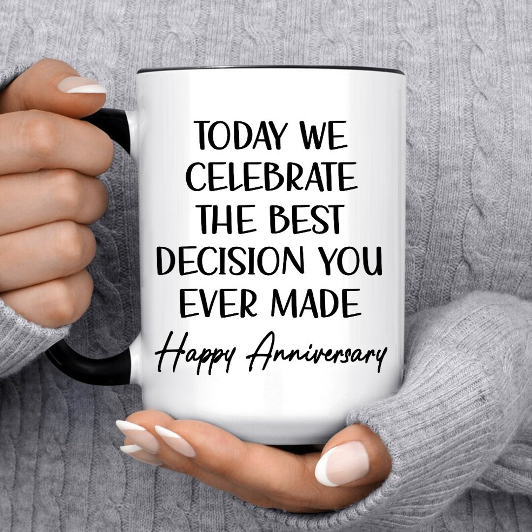 Happy Anniversary Mug, Anniversary Gift for Him, Anniversary Gifts ...