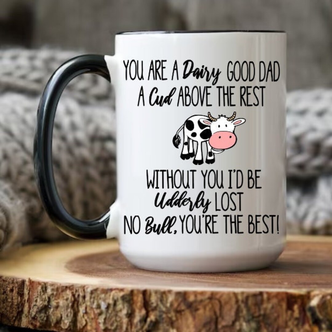 Cow Loving Dad Mug Cow Lover Gift Idea Cow Dad Father's Day Cow Dad ...