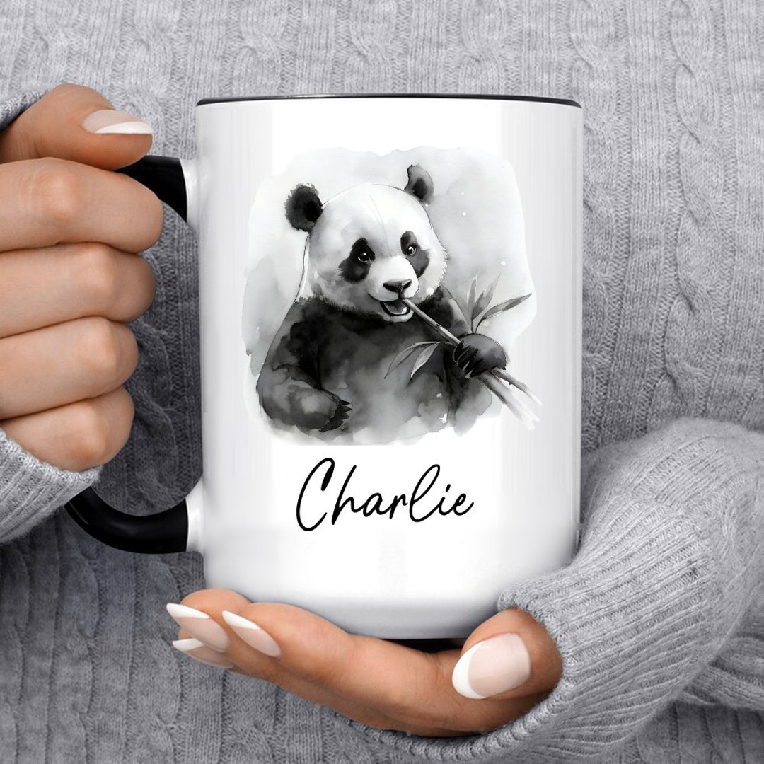 Personalized Panda Mug - Custom Name Coffee Cup - Etsy