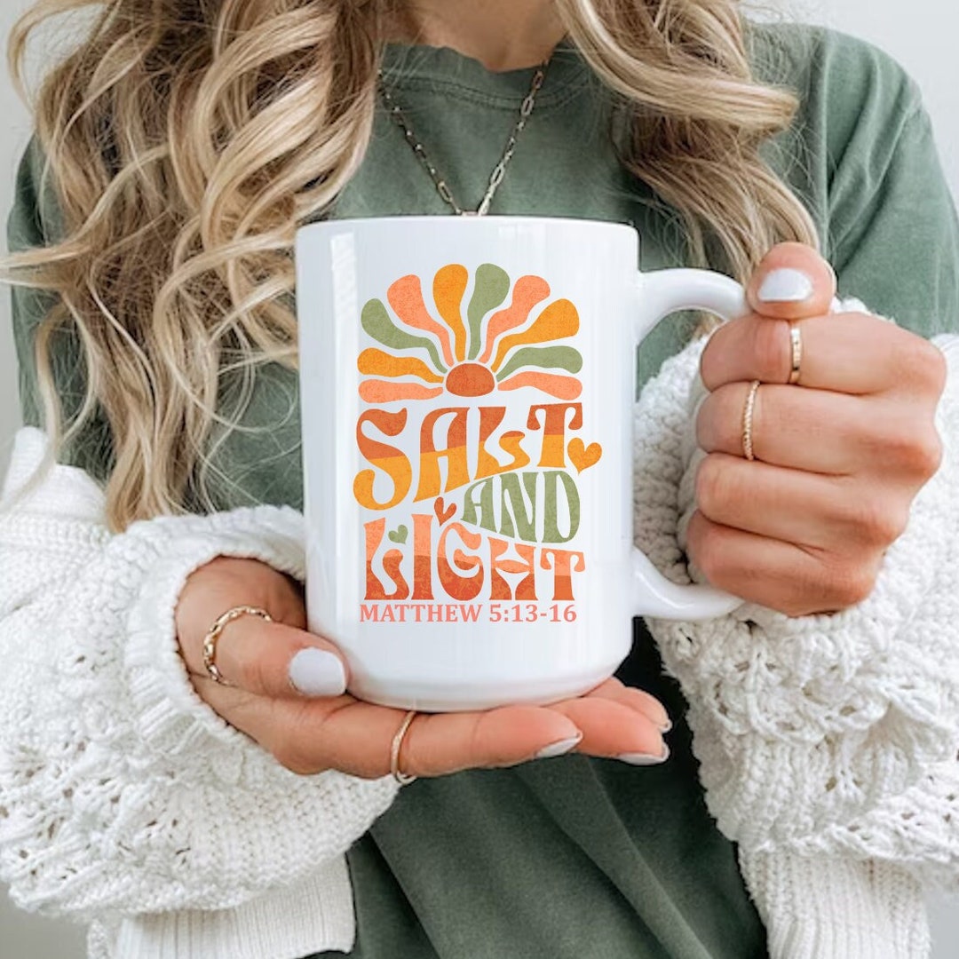 Salt and Light Mug, Matthew 5:13 Mugs, Bible Verse Coffee Cup ...