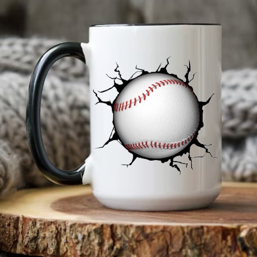 Baseball Mug, Baseball Gifts, Fun Coffee Cups, Two Tone Color, Baseball ...