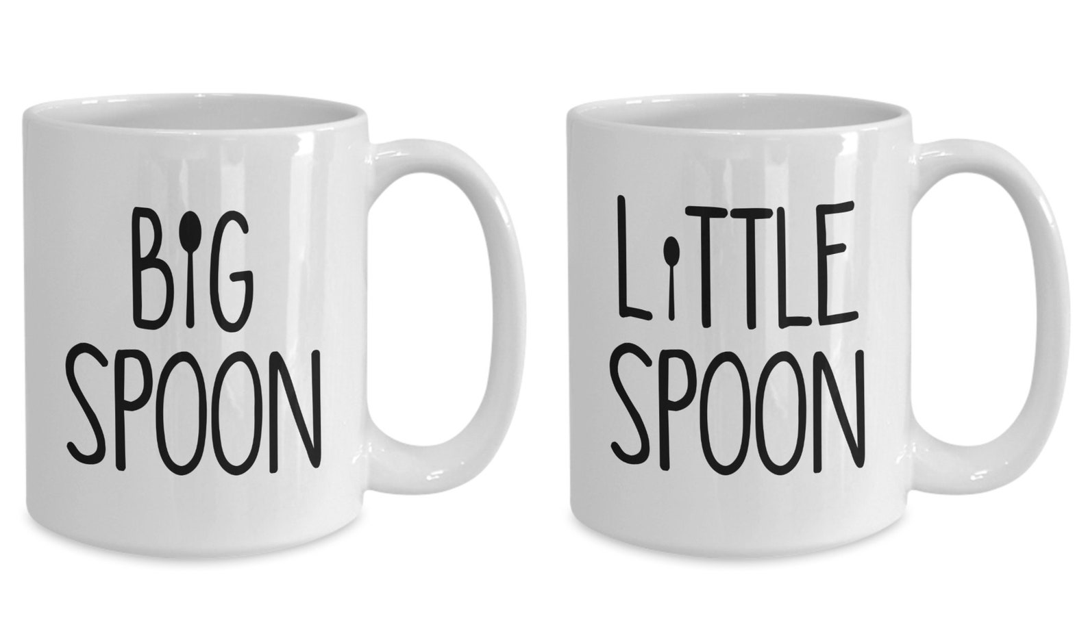 Gifts for Couples Big Spoon Little Spoon Mug Set Spooning | Etsy