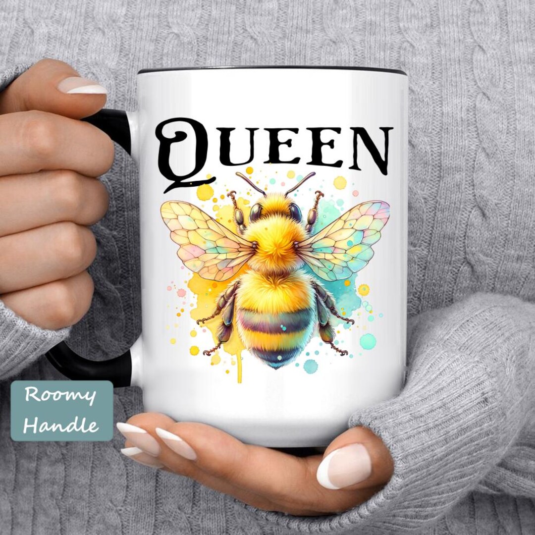 Queen Bee Mug, Bee Mugs, Queen Cup, Pastel Bee Gift, Mugs for Women ...