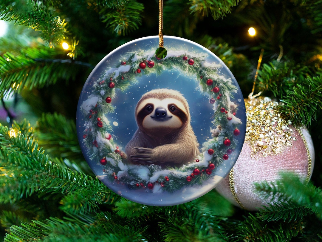 Sloth Christmas Ornament Gift, Sloth Gifts - Etsy