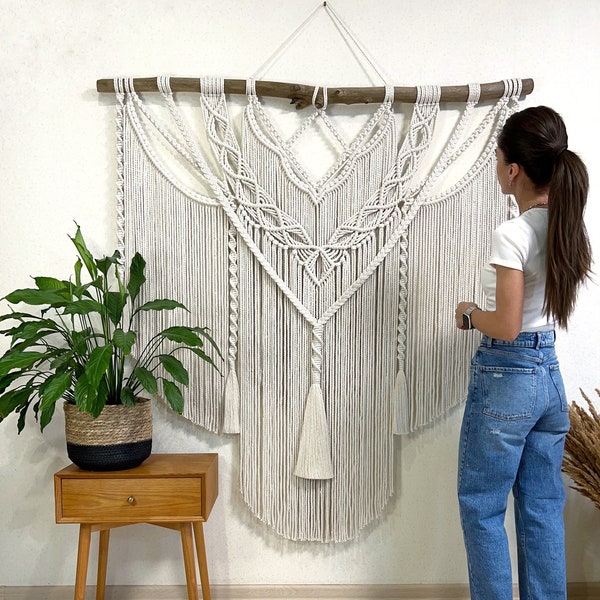 Large Macrame Wall Hanging - Etsy