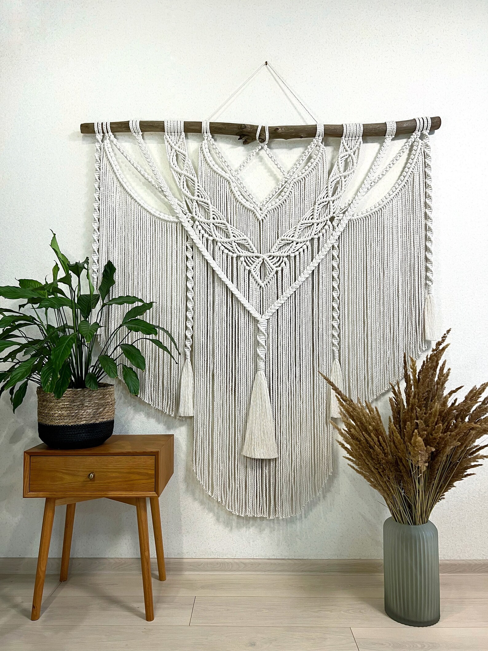 Extra Large Macrame Wall Hanging With Tassels Big Macrame - Etsy