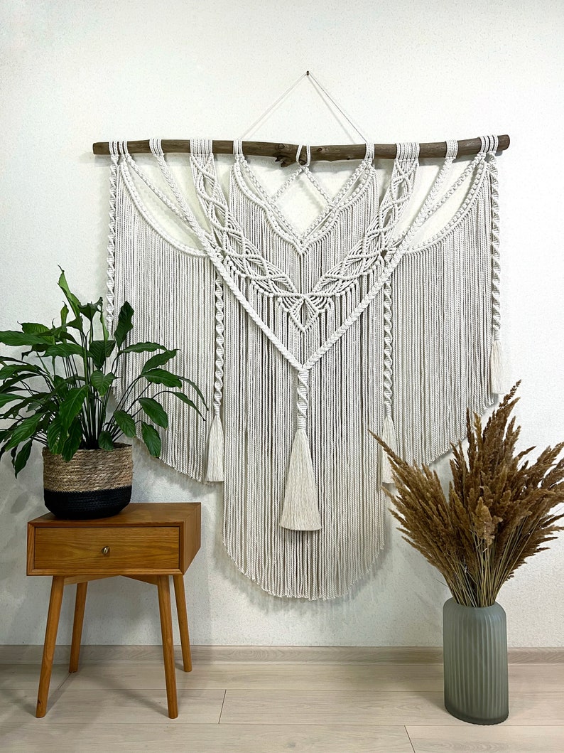 Extra Large Macrame Wall Hanging With Tassels Big Macrame - Etsy