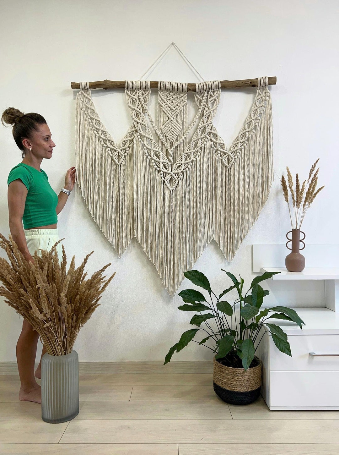 Extra Large Macrame Wall Hanging, Macrame Mural, Macrame Decor ...