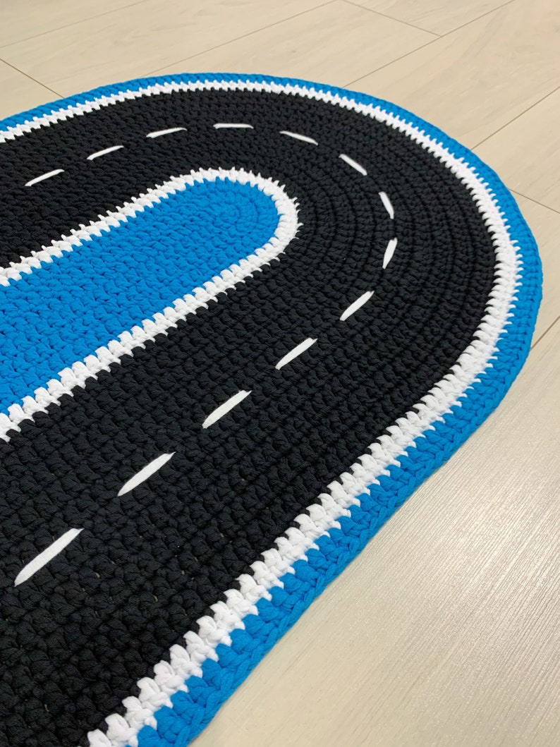 Crochet Road Rug Race Road Track Toddler Play Mat Play Mat Car - Etsy