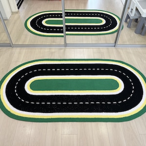 Race Road Track Toddler Play Mat Play Mat Car Race Car Track Rug for ...