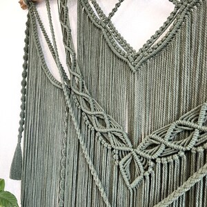 Extra Large Khaki Macrame Wall Hanging With Tassels, Big Macrame, Boho ...