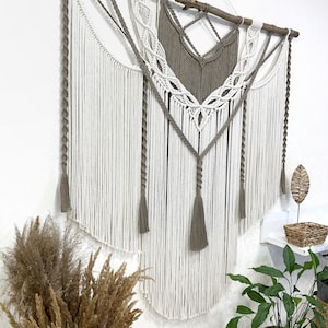 Extra Large Macrame Wall Hanging With Tassels, Big Macrame, Boho Wall ...
