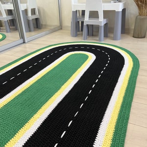 Race Road Track Toddler Play Mat Play Mat Car Race Car Track Rug for ...