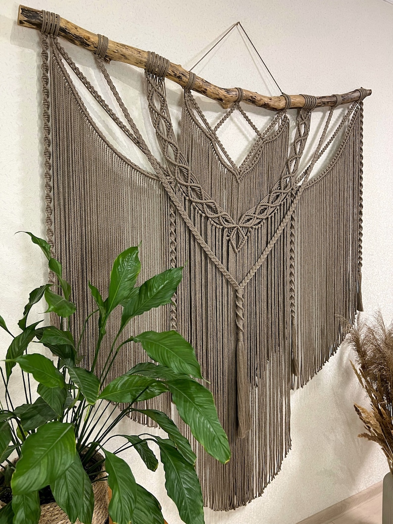 Extra Large Macrame Wall Hanging With Tassels Big Macrame - Etsy